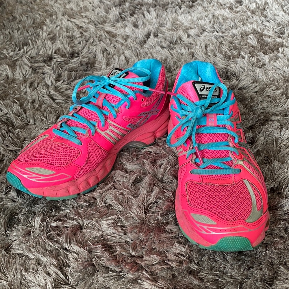 Asics Gel Nimbus Hot Pink Running Shows 7.5 - Gem